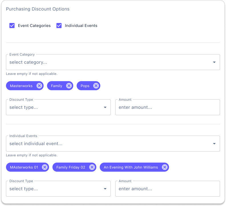 purchasing discounts – UpStageCRM